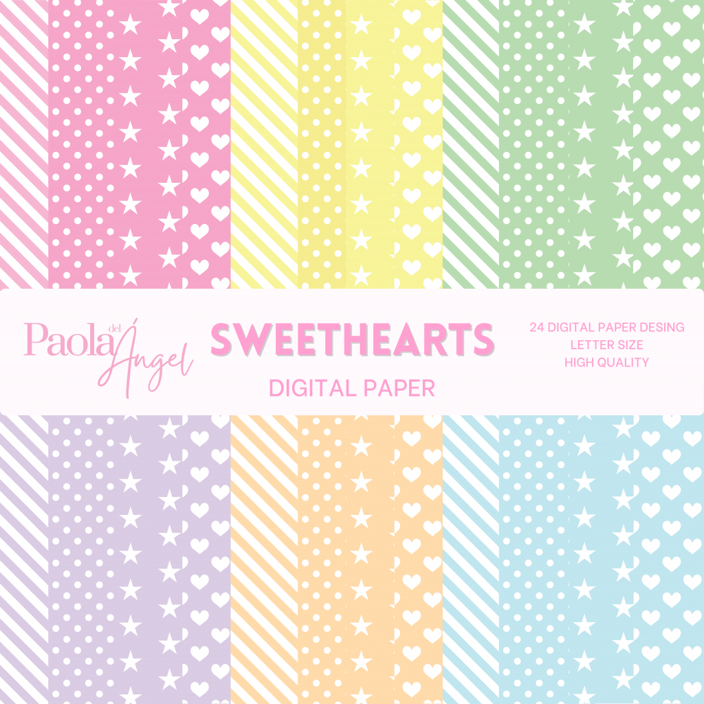 SWEETHEARTS PAPEL DIGITAL - Paola del Ángel